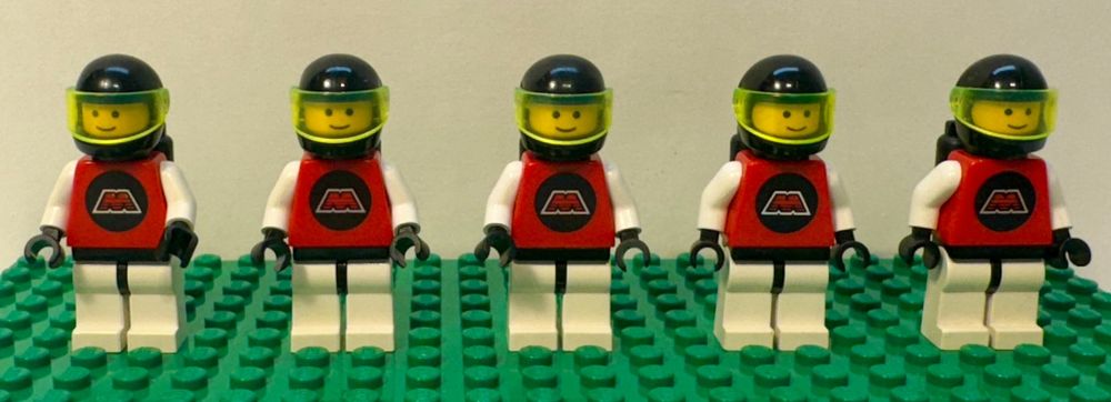 5x LEGO® Space Minifigur sp033 M:Tron with Air Tanks (Gebraucht) in ...