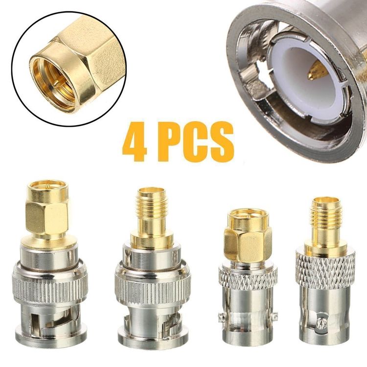 BNC SMA Adapter Set - 4 Stück SMA/BNC Adapter (Neu und originalverpackt ...