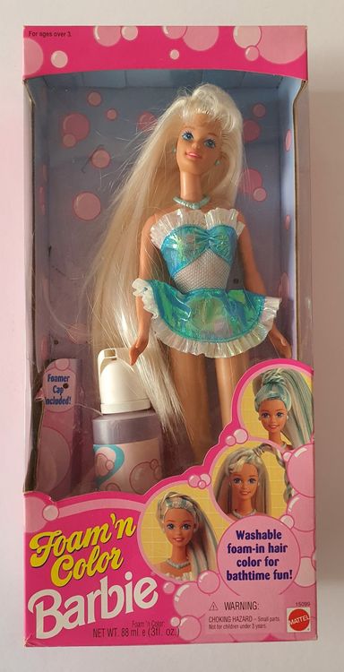 Barbie: Foam'n Color Barbie (blau) (Neuf (Voir description)) à Grenchen ...