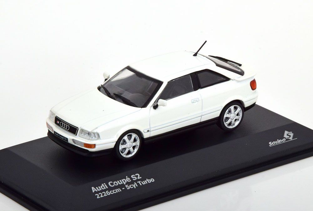 Audi Coupé S2 B3 1990-1996 weiss / schwarz 1:43 von Solido (Neu und ...