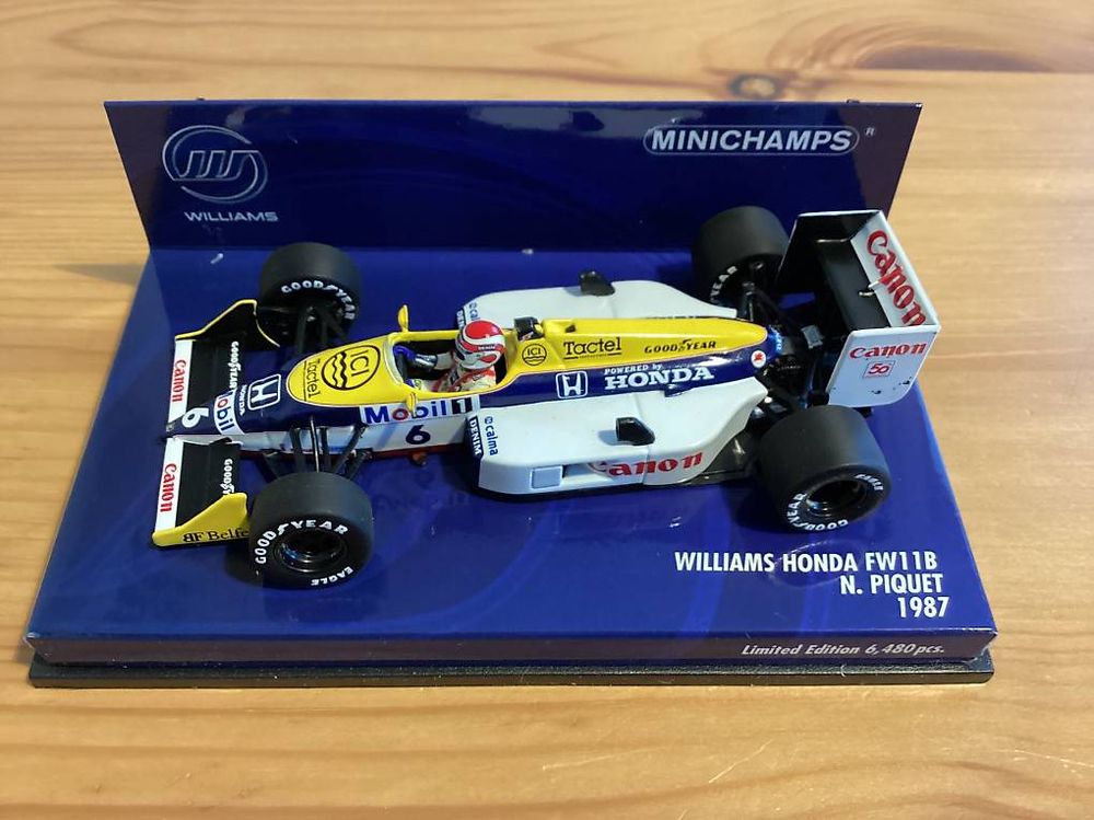 Williams Honda FW11B Nelson Piquet F1 1987 1:43, neu (Neu und ...