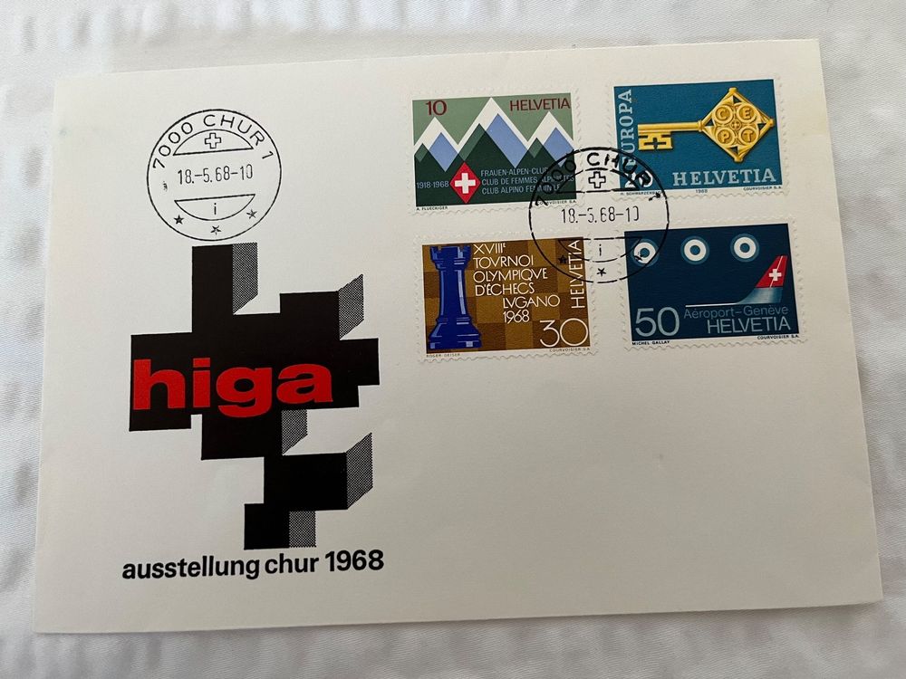 HIGA Ausstellung Chur 1968 - Stempel 18.05.1968 (Gebraucht) in ...