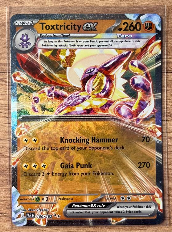 Toxtricity ex TERA Pokemon Paradox Rift PAR 100/182 (Gebraucht) in ...