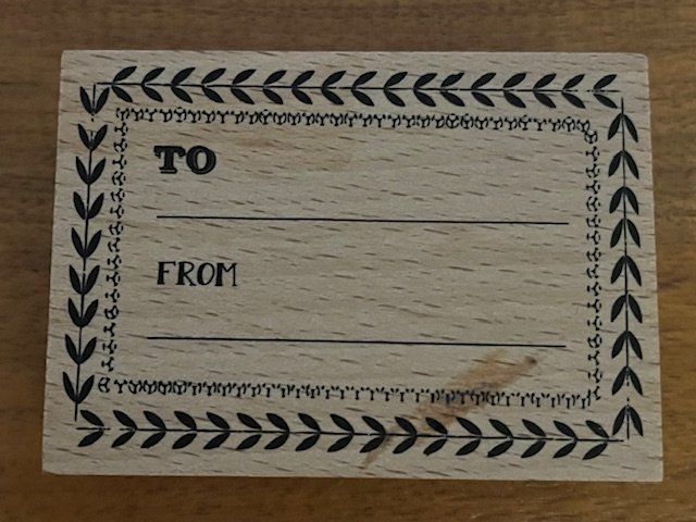 Geschenkstempel "To From" Ranken-Design für Weihnachten | Kaufen auf ...