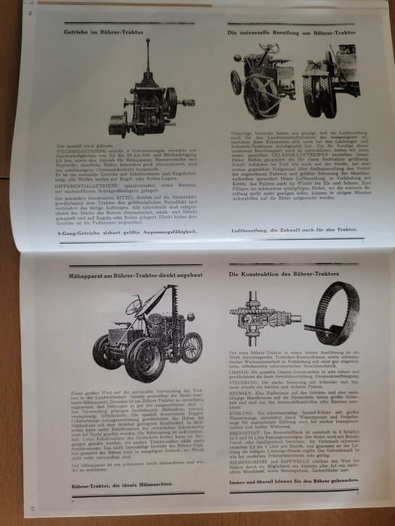 Bührer Traktor Prospekt Buch 1930 - 1978 (Gebraucht) in Egg SZ für CHF ...