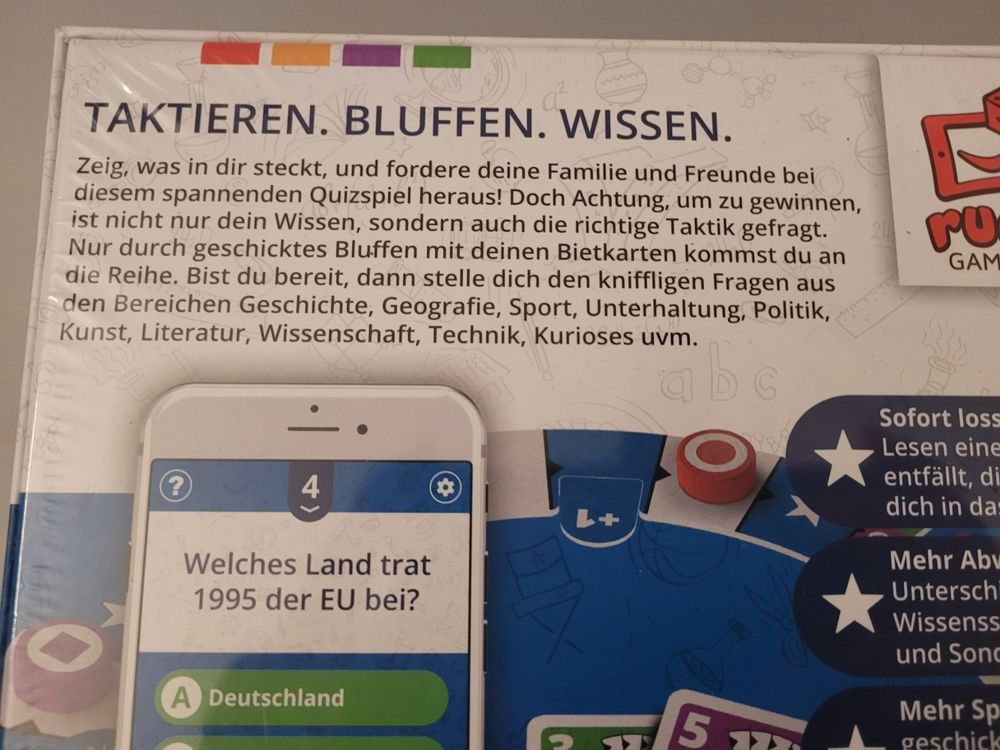 Quiz'it Das Wissensspiel für schlaue Köpfe Ab 12 Jahren (Neu und originalverpackt) in Oberuzwil ...