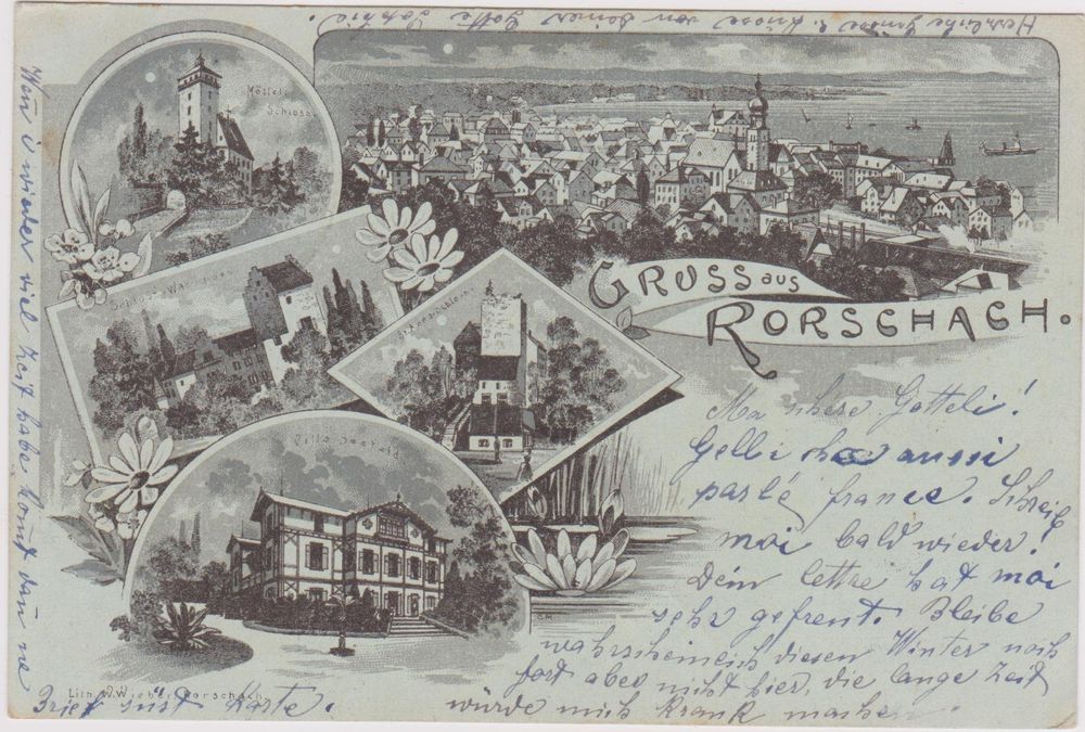 Rorschach, Litho, 1899 (Gebraucht) in Spiez für CHF 18 – mit Lieferung auf Ricardo kaufen