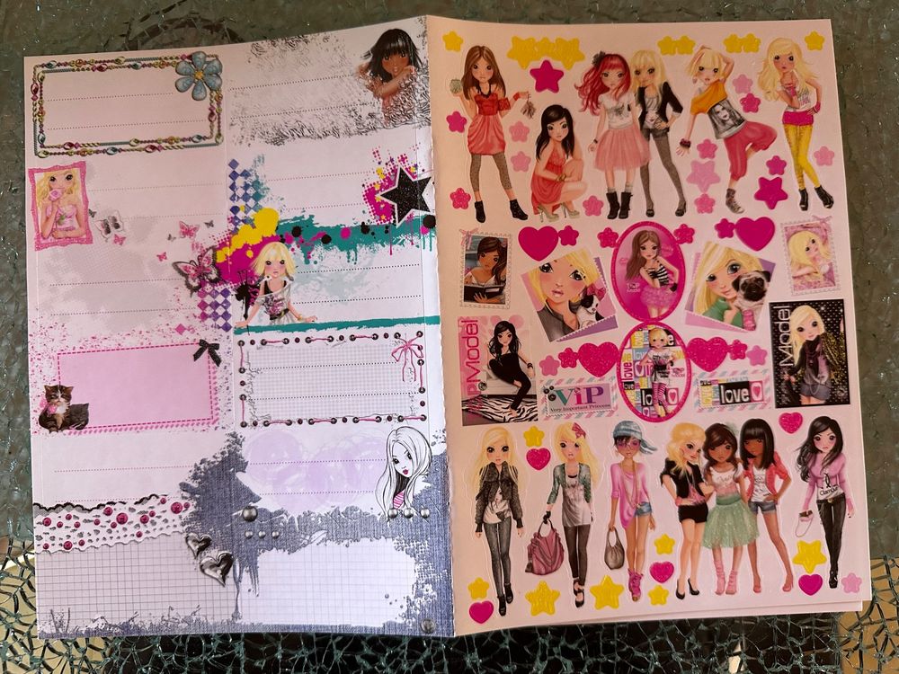 Top Model Design Mappe mit Sticker-Heft | Kaufen auf Ricardo