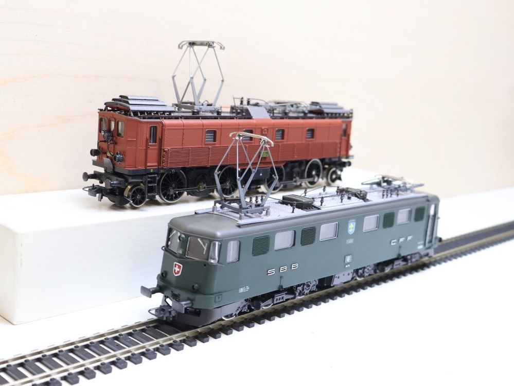 ROCO 2 x SBB Ae 6/6 E-Lok + Be 4/6 - AC H0 Doppelpack | Kaufen auf Ricardo