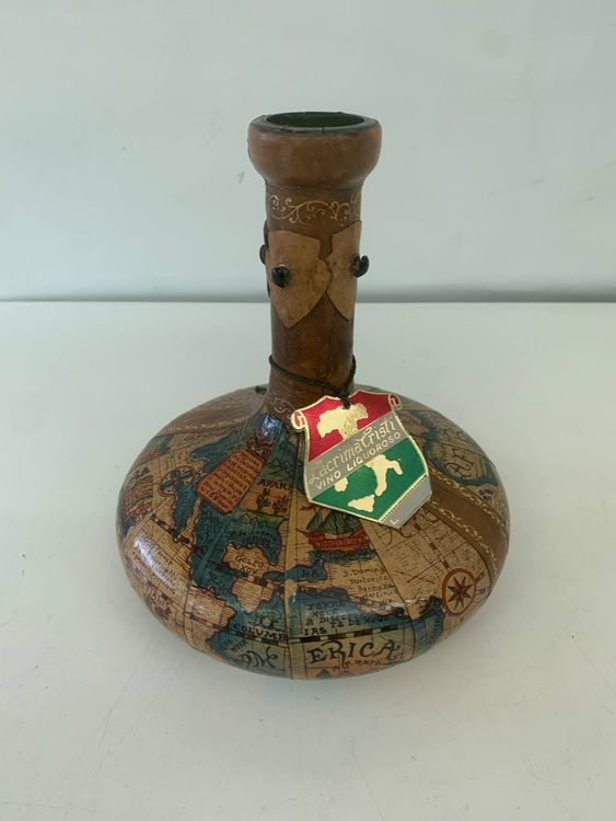 Flasche mit Lederüberzug Weltkarte Lacrima Cristi L 4281 | Kaufen auf ...
