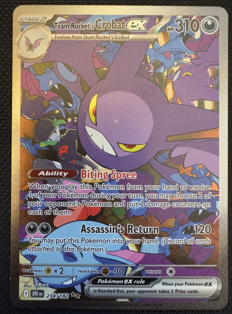 Pokemon Team Rocket’s Crobat ex 234/182 Destined Rivals EN (Neu (gemäss ...