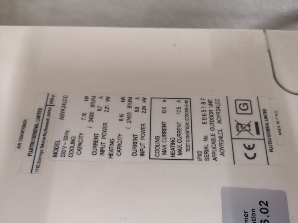 FUJITSU INVERTER R410a (Gebraucht) in Alpnach Dorf für CHF 120 – nur ...