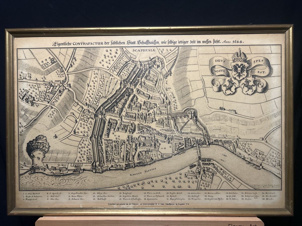 Kupferstich von Schaffhausen (1644) – Reproduktio (Gebraucht) in Glarus ...