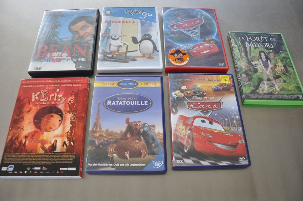 LOT DE 7 DVDs ENFANTS FRANCOPHONES - CARS - RATATOUILLE... | Kaufen auf ...