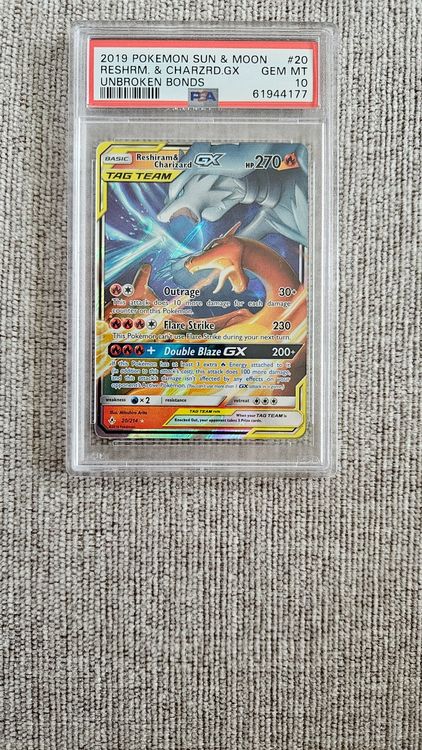 Pokemon - Reshiram&Charizard GX - #020 - PSA 10 (Neu (gemäss Beschreibung)) in Jonen für CHF 53 ...