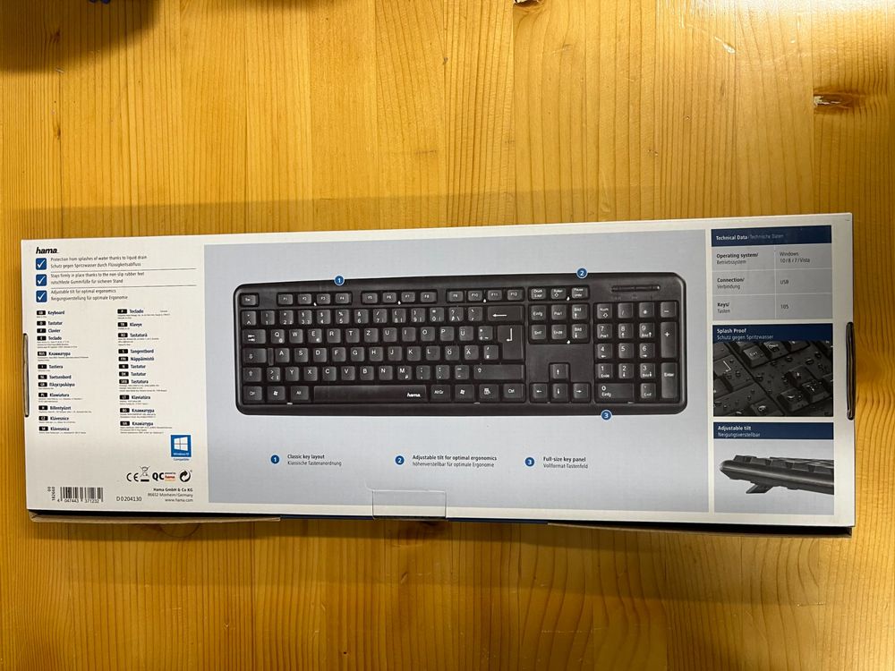 Hama Keyboard PC-Tastatur HAMA (Basic Keyboard VERANO) (Neu (gemäss ...