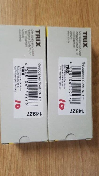 20 x Minitrix Geleise R4, 15° Art. 14927 | Kaufen auf Ricardo