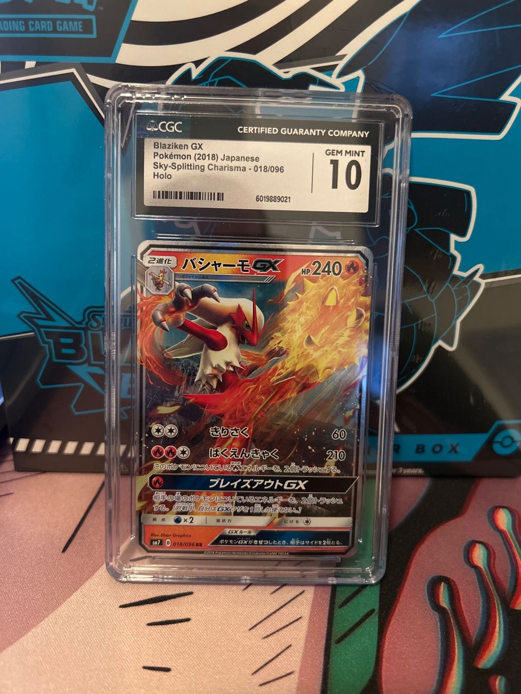 Pokemon Lohgock GX / Blaziken GX CGC Graded 10 Japanisch (Neu (gemäss ...