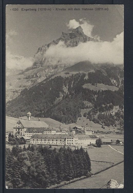 Kloster Engelberg mit dem Hahnen Engelberg Ansichtskarte (Neu (gemäss ...