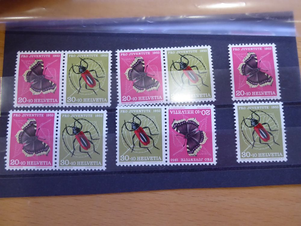 PJ 1953 Auswahl aus Kehrdruckbogen | Kaufen auf Ricardo