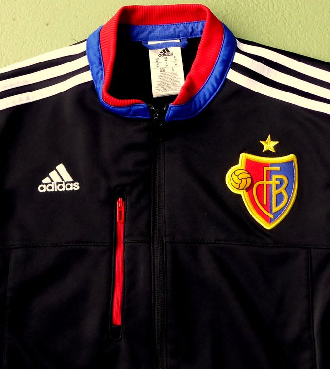 sehr schöne original FC BASEL FCB ADIDAS Trainings-Jacke (Gebraucht) in ...
