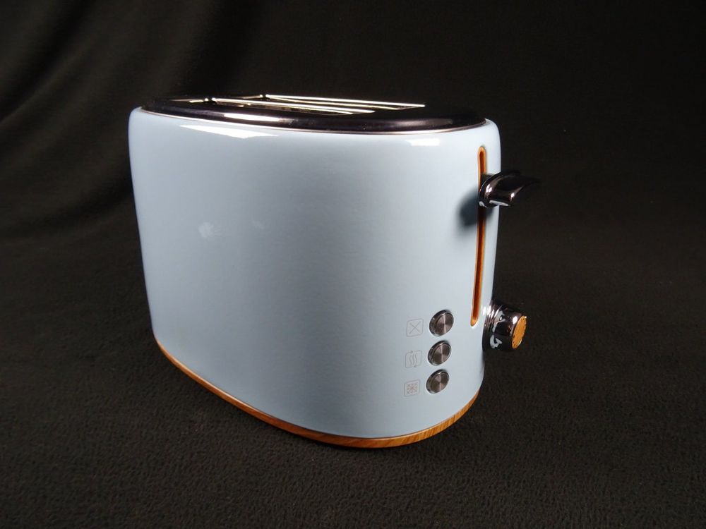 Toaster SilverCrest hellblau mit Holzoptik | Acheter sur Ricardo