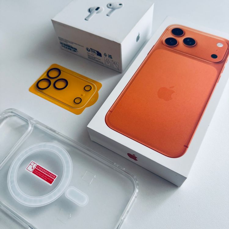 iPhone 17 Pro Max 256GB Orange & AirPods Pro 2 MagSafe USB-C (Neu und ...