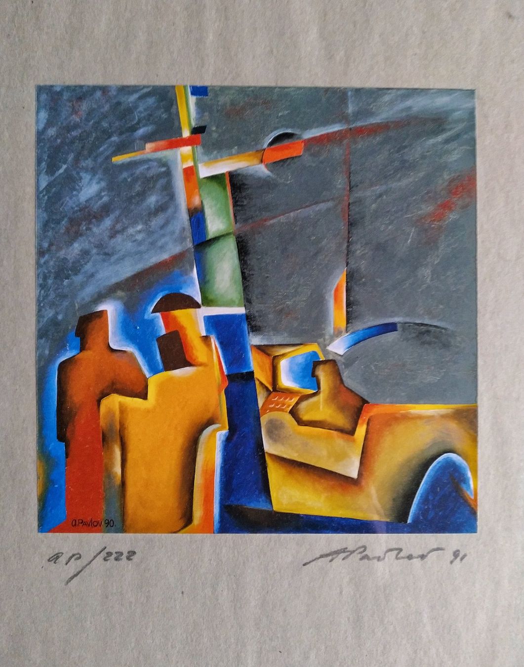 Alexander Pavlov 90, lithograph in offset print, signature (Gebraucht ...