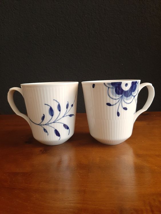 Royal Copenhagen Blue Fluted Mega Mug 37 cl, 2 Stück (Gebraucht) in ...
