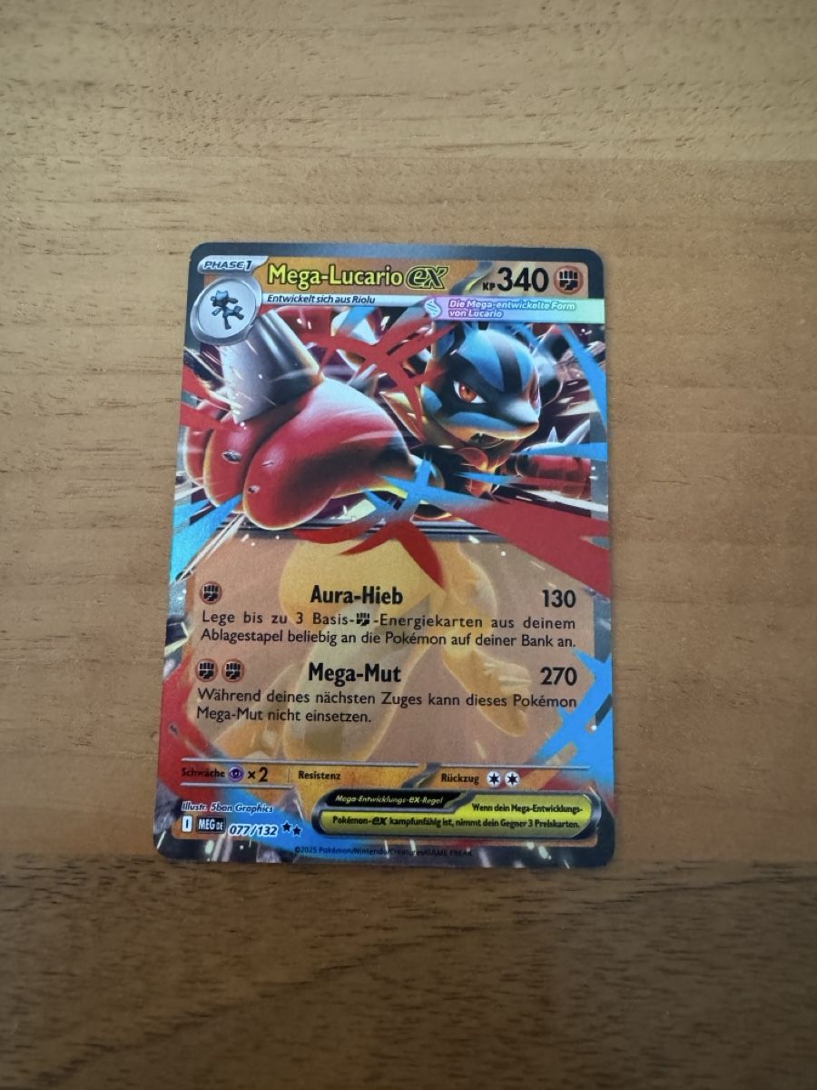 Pokemon MEG EN Mega-Lucario ex 077/132 (Neu (gemäss Beschreibung)) in ...