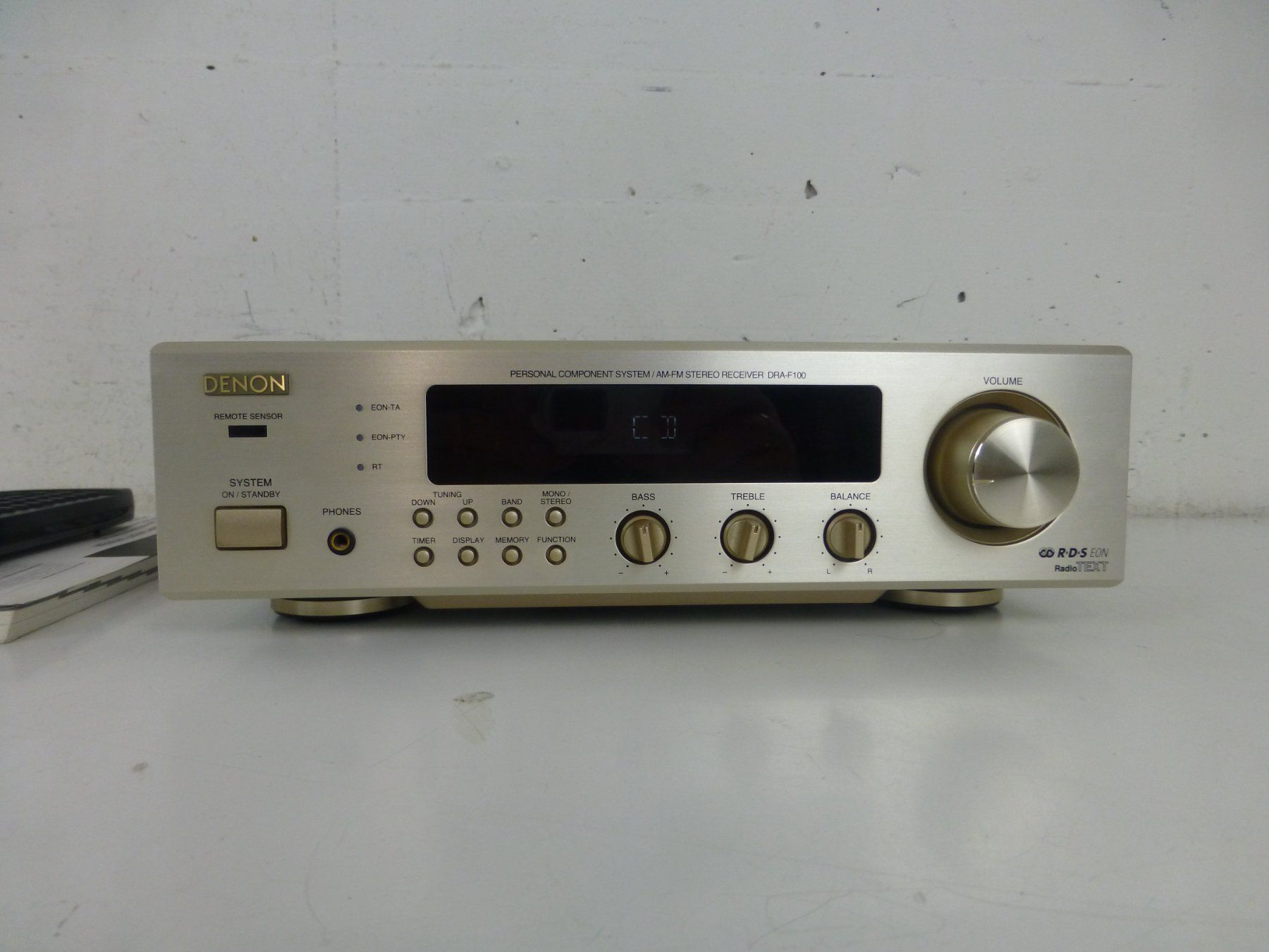 Denon DRA-F100 Stereo AM-FM Mini Receiver m.Phono in Champag (Gebraucht ...