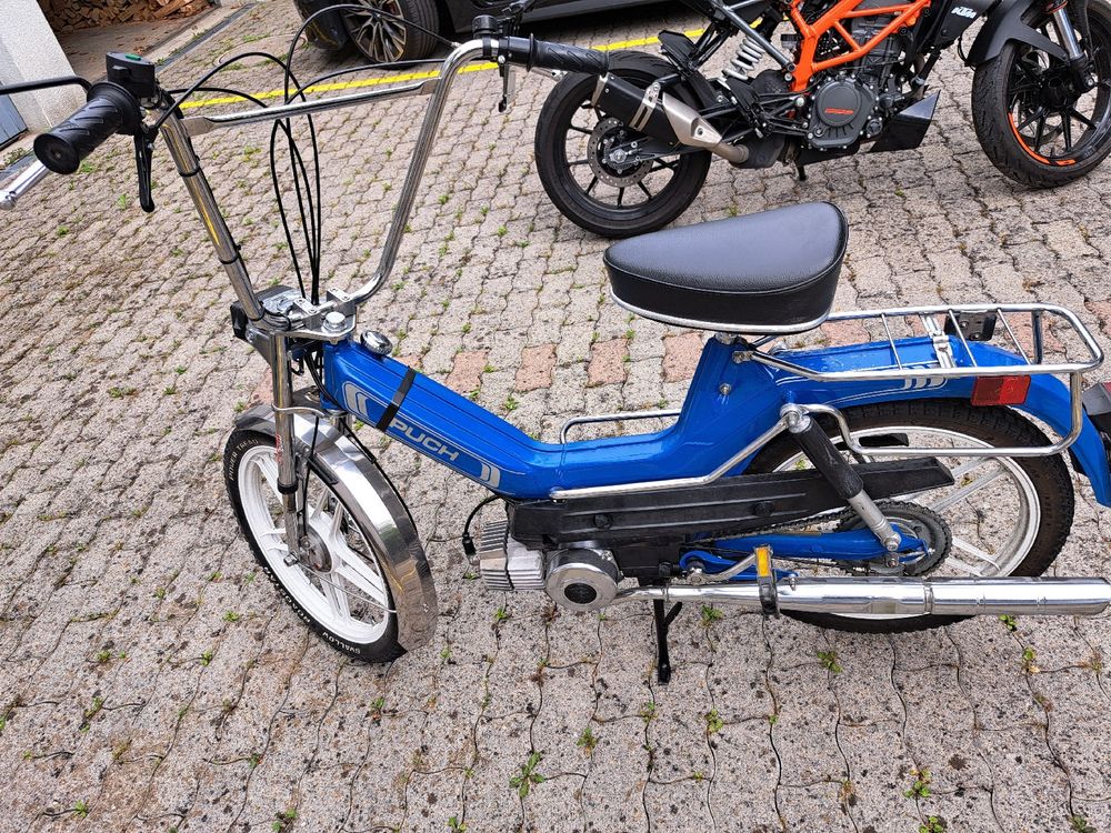 Puch Maxi S, Blue Moped, 2006, Great Condition, Summer! (Gebraucht) in Wettingen für CHF 2000 ...