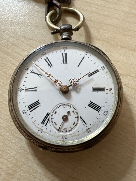 Antike Taschenuhr echt Silber 43 mm (Gebraucht) in Pfeffingen für CHF 42 – mit Lieferung auf ...