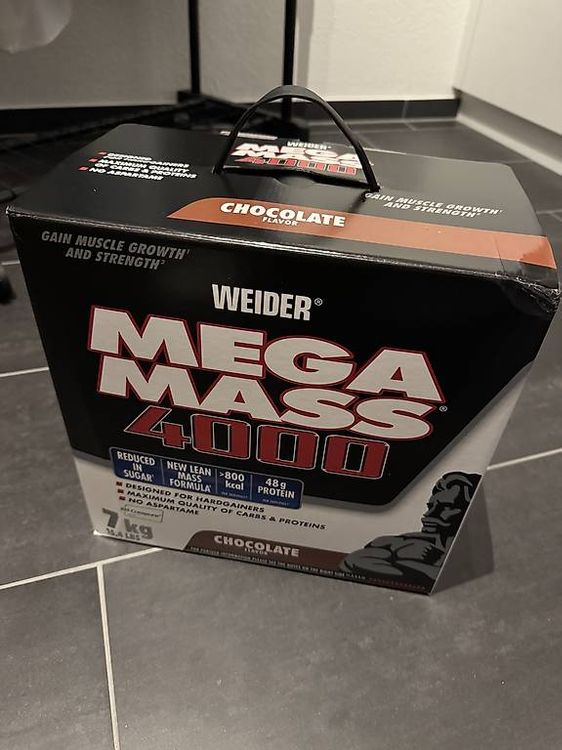 TOPPREIS NUR DIESE WOCHE Weider Mega Mass 4000 7kg Schoko (Neu und ...
