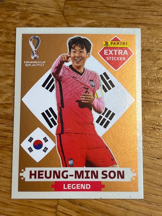 Panini Heung-Min Son Extra Sticker Legend (Neu und originalverpackt) in ...
