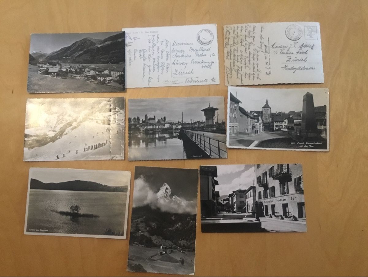 Lotto 1 cartoline anni 40 - posta di campo e Ambri (Usato) a cassina d ...