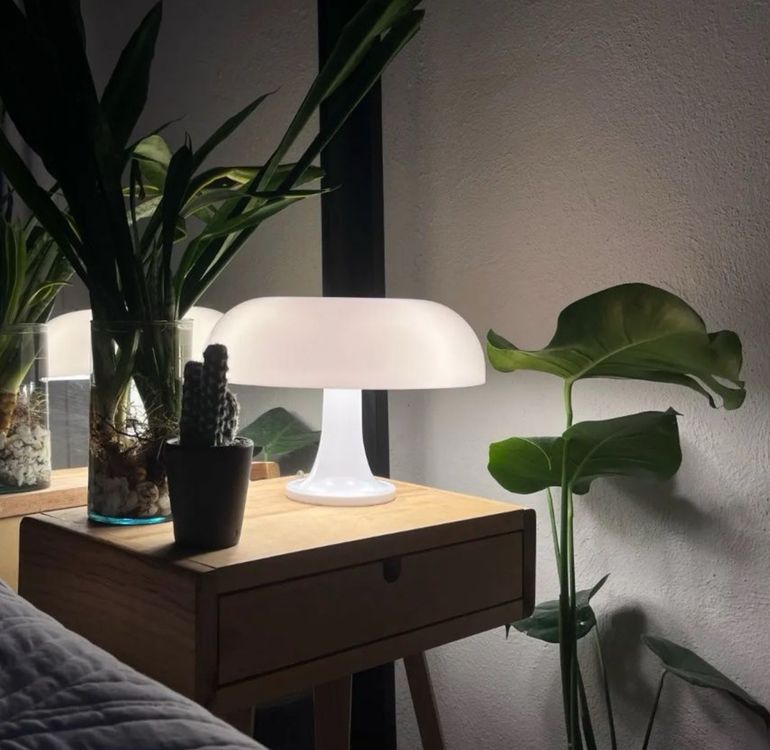 Lamp Retro blanche Designer Mushroom Table Lamp Bedroom | Kaufen auf ...