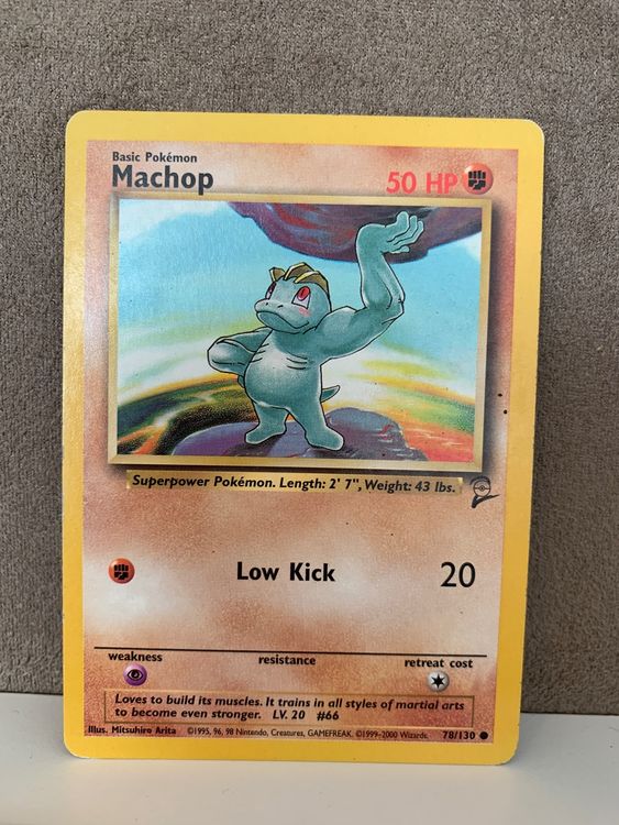 Pokemon Machop Base Set 2 ENG 78/130 (Gebraucht) in Fislisbach für CHF ...