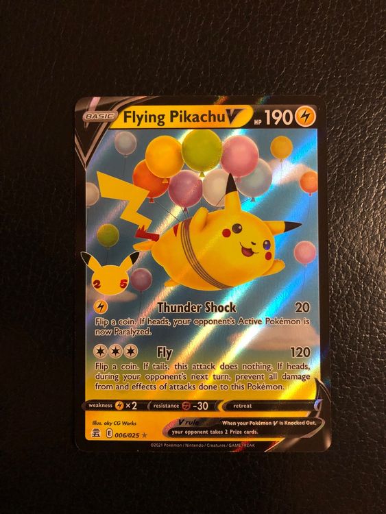 Celebrations Flying Pikachu V 25th anniversary Ab 1 (Gebraucht) in ...