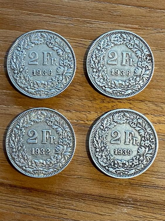 2 Franken Silber Sammlung 1932-1939 | Kaufen auf Ricardo