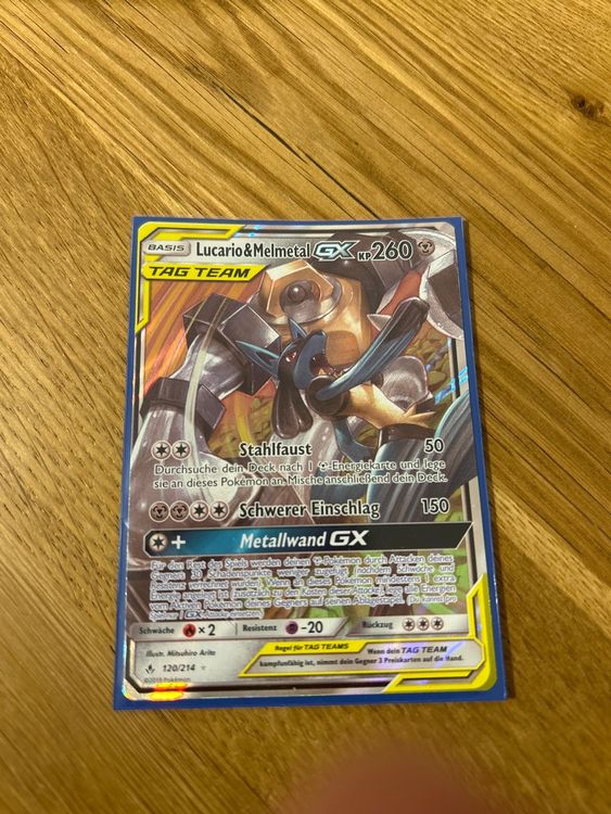 Pokémon Karte Tag Team Lucario & Melmetal (Neu (gemäss Beschreibung)) in Zizers für CHF 7.9 ...