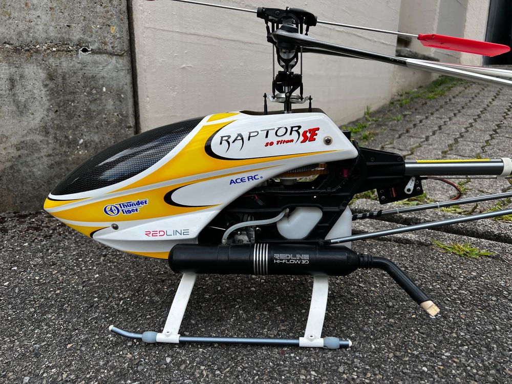 Raptor 50 SE Titan Redline ARF mit Zubehör (Gebraucht) in winkel für ...