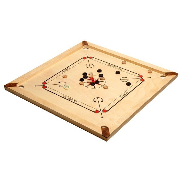Carrom Brett – Retourenware mit Mängeln, inkl. Spielsteine (Defekt) in ...