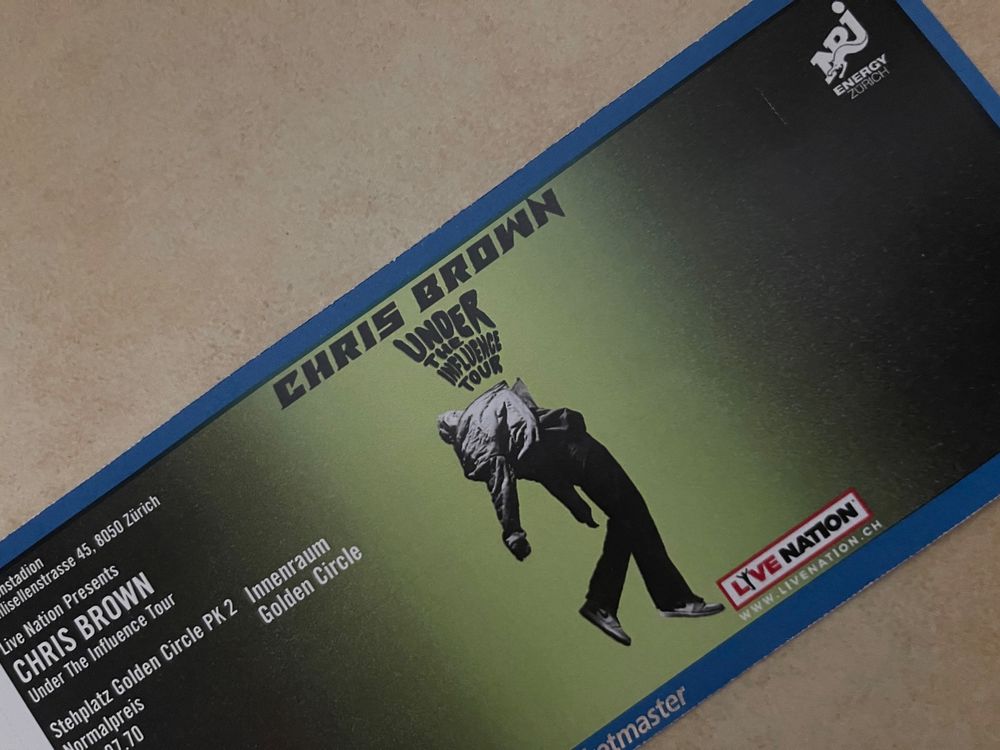 chris brown zurich golden circle ticket (Neu (gemäss Beschreibung)) in ...