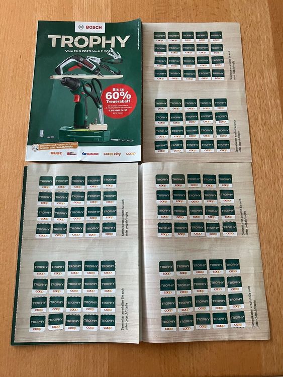 6 volle Coop-Trophy Bosch = 120 Punkte | Kaufen auf Ricardo