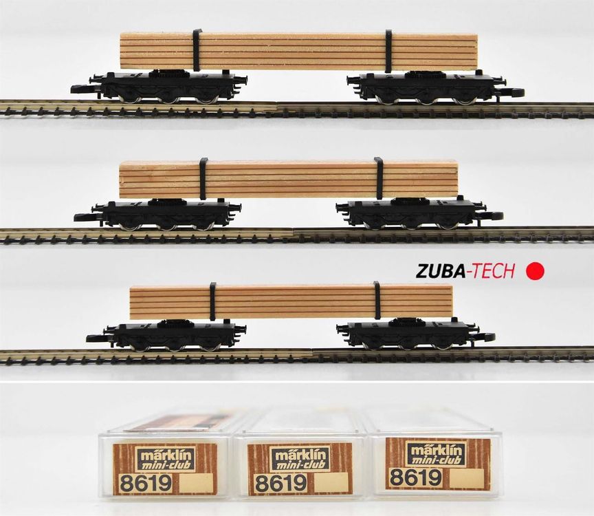 Märklin mini-club 3x Langholzwagen SpurZ (Gebraucht) in für CHF 50.5 ...