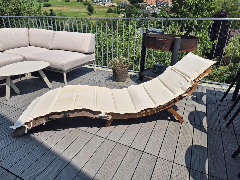 Schne Gartenliege Holz Mit Auflage Fotos