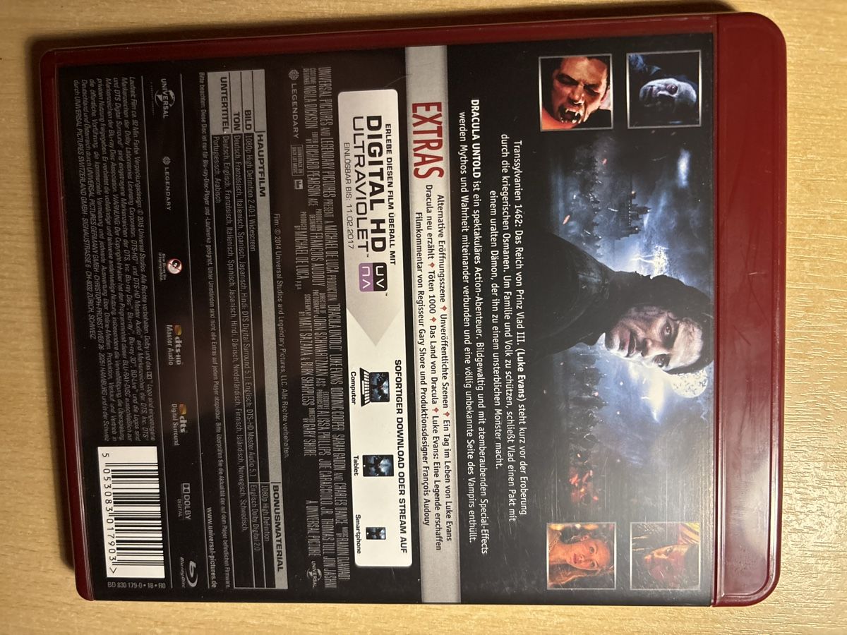 Dracula Untold - Blu-ray + Digital HD - Grusel für Herbst (Gebraucht ...
