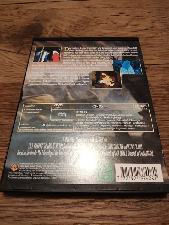 Der Herr der Ringe (Zeichentrick) DVD (Gebraucht) in Oberembrach für CHF 6 – mit Lieferung auf ...