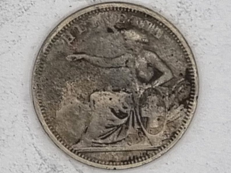1 FR 1861 Sitzende Helvetia (Gebraucht) in Bure für CHF 11 – mit Lieferung auf Ricardo kaufen